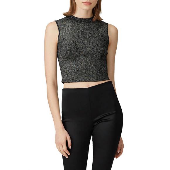 A.L.C. | Tops | New Alc Mariam Top In Black Metallic | Poshmark